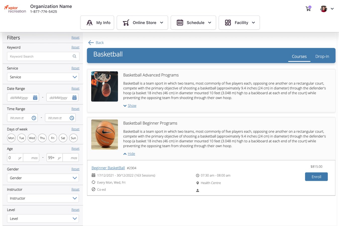 Court Booking System for Tennis, Squash & More | Xplor Recreation